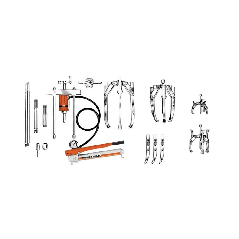 SPX POWER TEAM 17.5, 30 AND 50 TON CAPACITY PULLER SET
